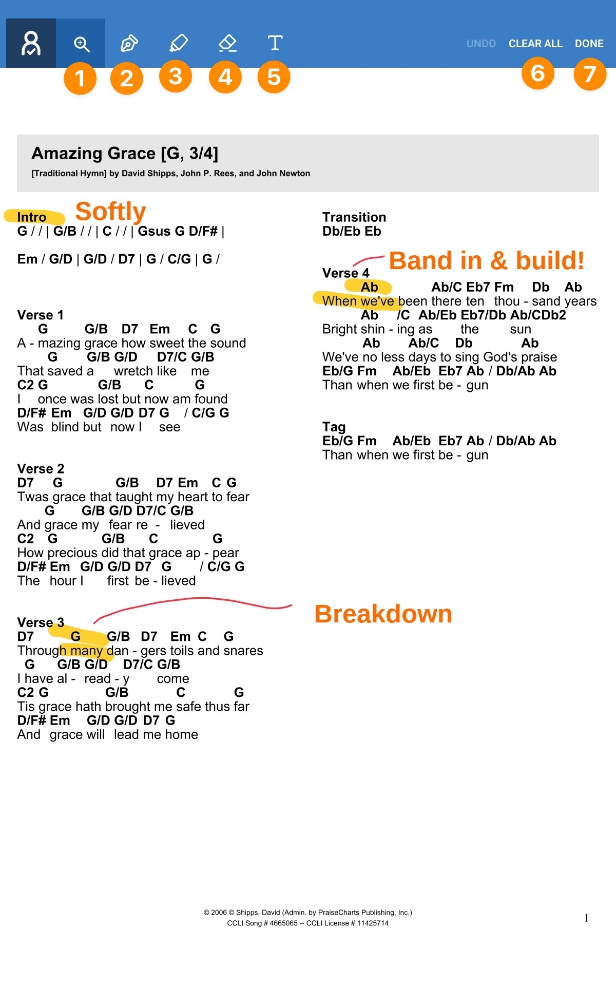 Add annotations to files – Music Stand